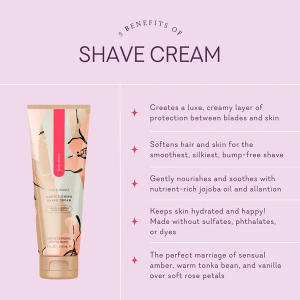 Pure Romance Conditioning Shave Cream Love Story