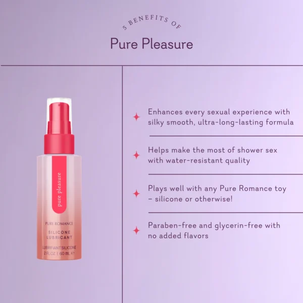 Pure Romance Pure Pleasure Silicone-Based Lubricant - Intimacy Pleasure ...